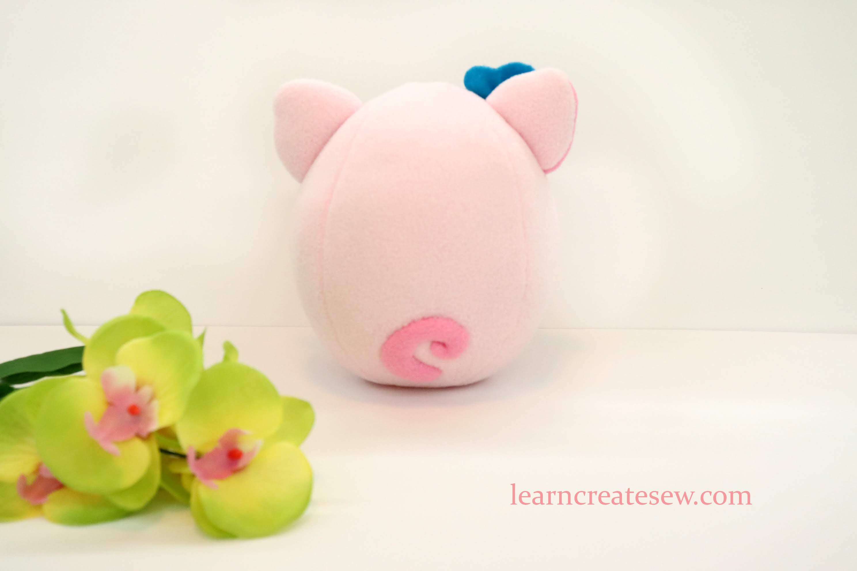 Adorable Plush Pig – learncreatesew