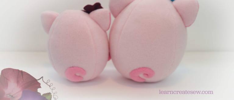 Pig Plush Pattern & Instructions – learncreatesew