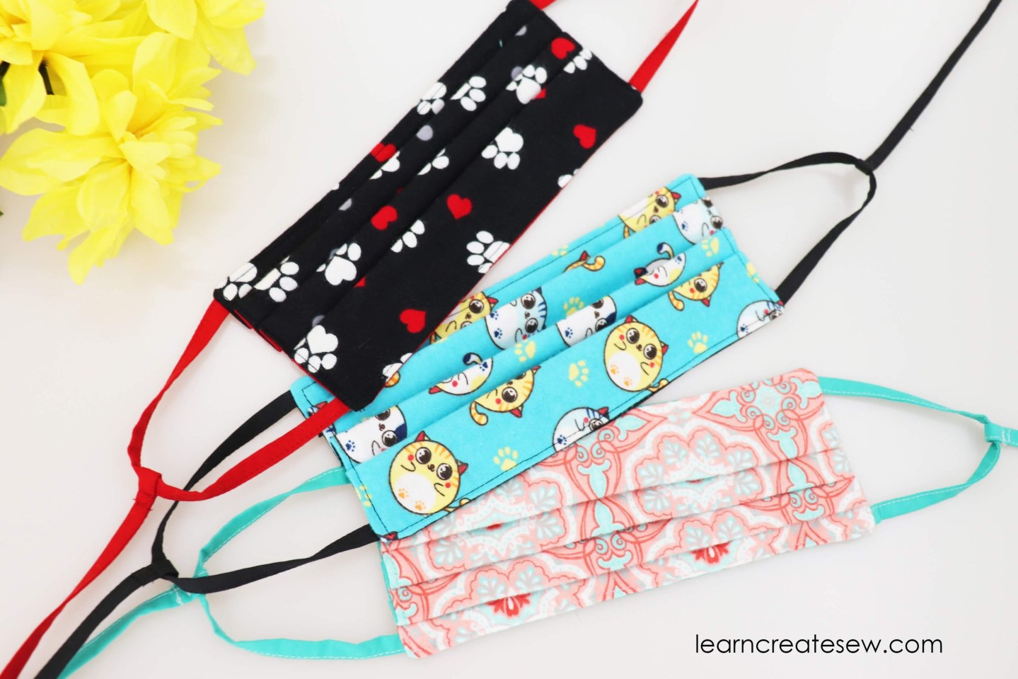 One Tie Back Face Mask – No Interfacing, No Elastic, No Bias Tape ...