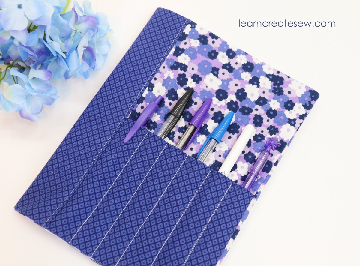 Composition Book Cover with Pencil Pockets – learncreatesew