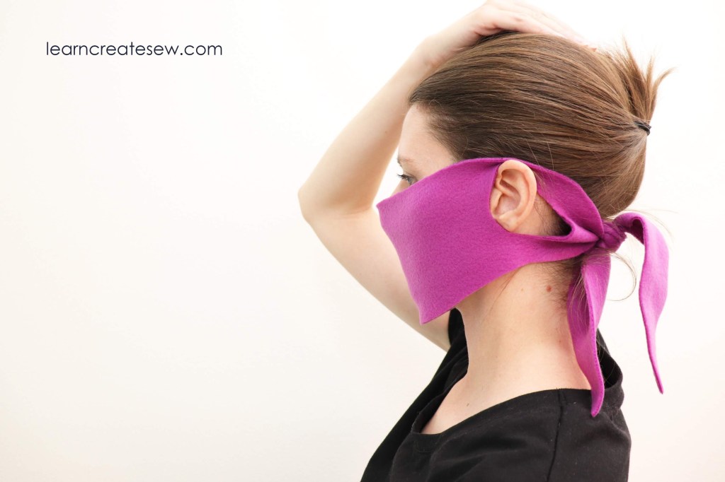 No Sew Fleece Face Mask – learncreatesew