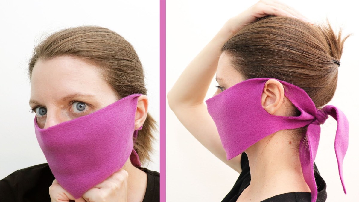No Sew Fleece Face Mask – learncreatesew