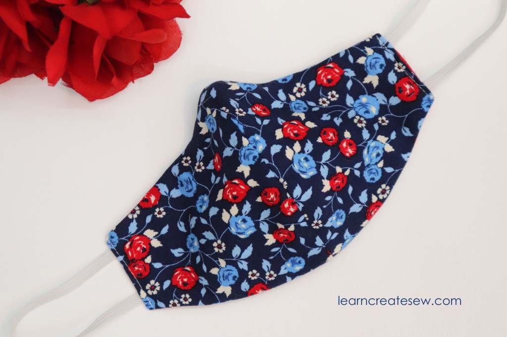 Contour Face Mask with Nose Bridge Wire and Filter Pocket – learncreatesew