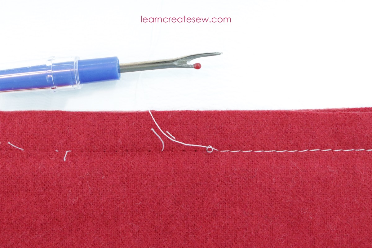 Skill Builder: Unpicking a Seam – learncreatesew