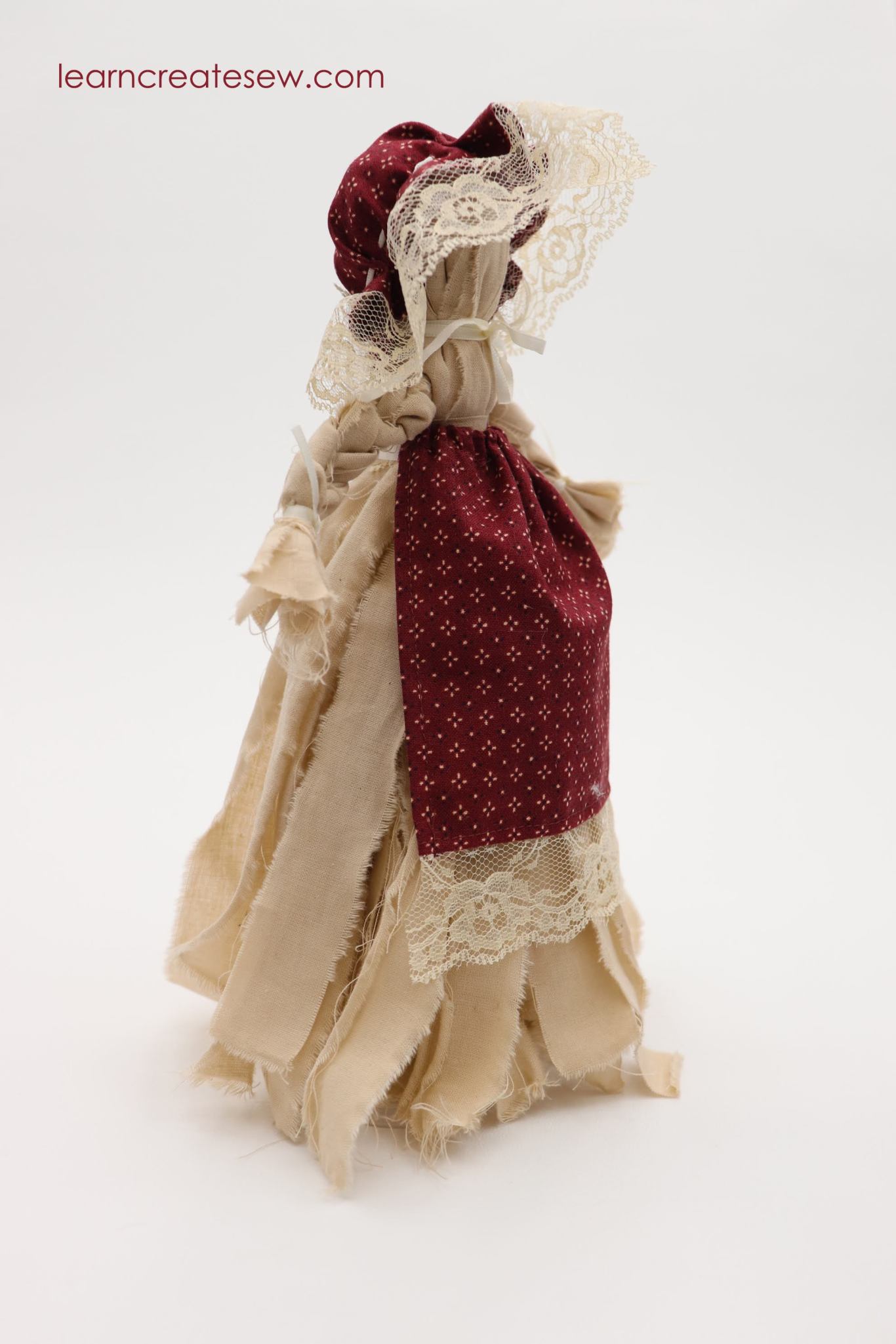 Old-Fashioned Rag Doll – learncreatesew